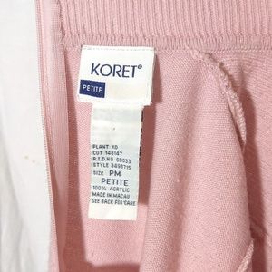 Koret | Sweaters | Koret Petite Pink Sweater W Pretty Front Design ...